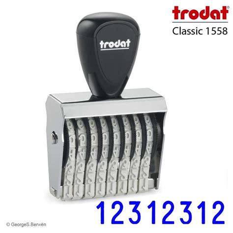 Sello Numerador Manual Trodat 1558 De 5mm