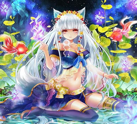 Kitsune Fire Elemental Fox HD Phone Wallpaper Pxfuel