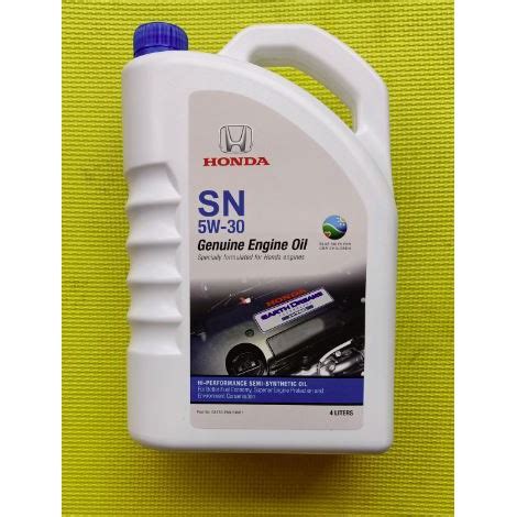 GENUINE Honda Engine Oil SAE 5W 30 JS Synthetic Blend API SN 4L