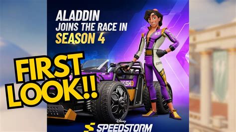 First Look At ALADDIN In Disney Speedstorm Big Season 4 News YouTube