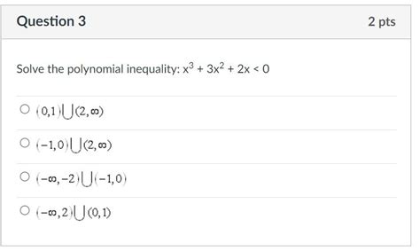 solved e the polynomial inequality x3 3x2 2x