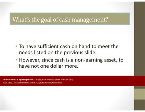 PPT Working Capital Management 48 Slide PPT PowerPoint Presentation