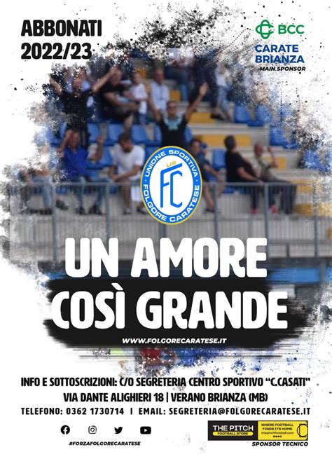 Abbonamenti Folgore Caratese