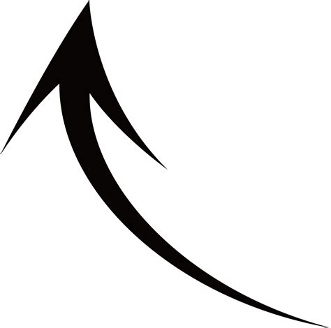 Тонкая стрелка png на прозрачном фоне