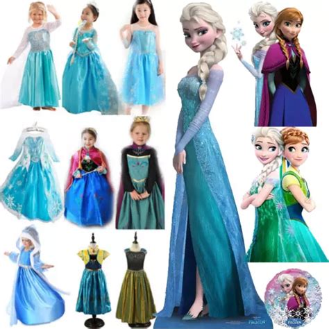 EISKÖNIGIN ELSA ANNA Kostüm Frozen 2 Prinzessin Kinder Mädchen Cosplay