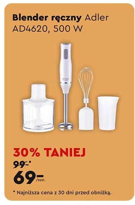Blender ręczny Adler 30 TANIEJ promocja Biedronka Ding pl
