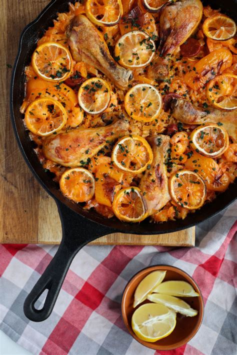 Chicken Prawn And Chorizo Paella In The Oven All Kitchen Colours