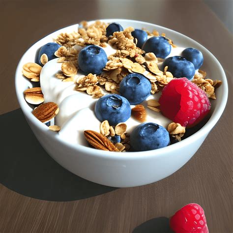 Gráfico de parfait de iogurte frutas e granola Creative Fabrica