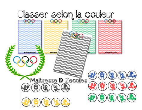 Happy Mom Olympic Games Preschool Colors
