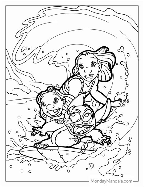 42 Lilo Stitch Coloring Pages Free Pdf Printables Artofit
