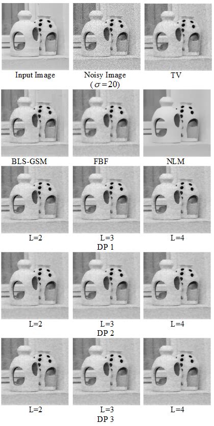 image denoising results of comparative methods for third example we download scientific