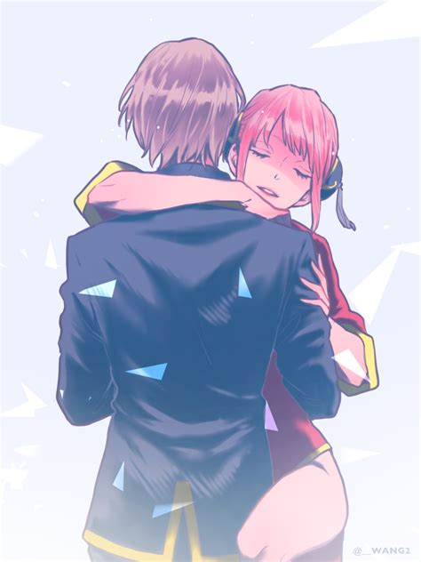 Kagura And Okita Sougo Gintama Drawn By Meowneon Danbooru