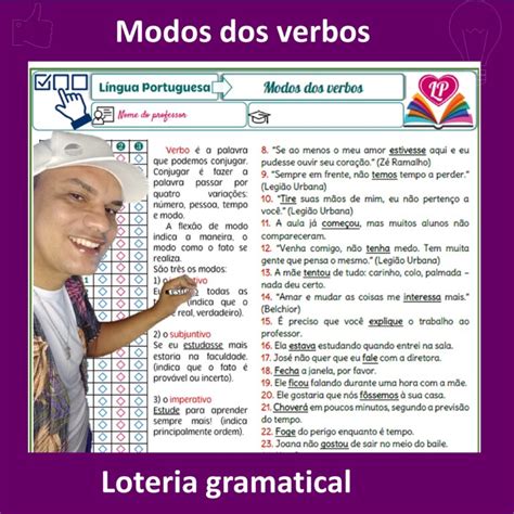 Verbos Cruzadinha Li O Pr Tica
