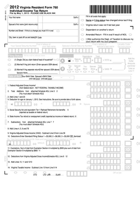 Va Tax 2023 Form