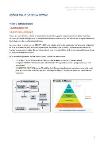 ANALISIS DEL ENTORNO ECONOMICO TEORIA Pdf