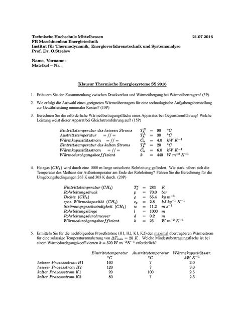 Klausur 21 Juli Sommersemester 2016 Fragen 1 Sie Den Zusammenhang