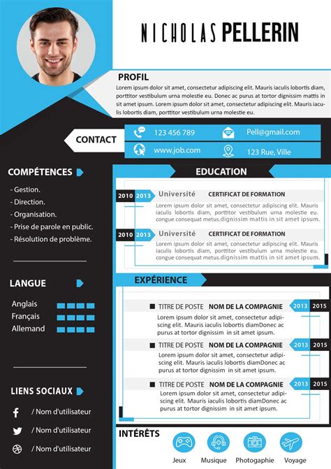 Modèle de CV 100 Exemples de CV Gratuits Word