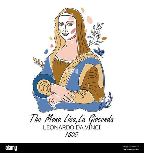 Interpretación de Mona Lisa famosa pintura de Leonardo da Vinci