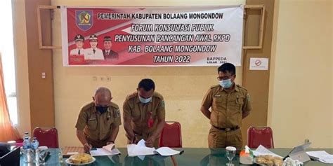 Rangkaian Penyusunan RKPD Pemkab Bolmong Gelar Forum Konsultasi Publik