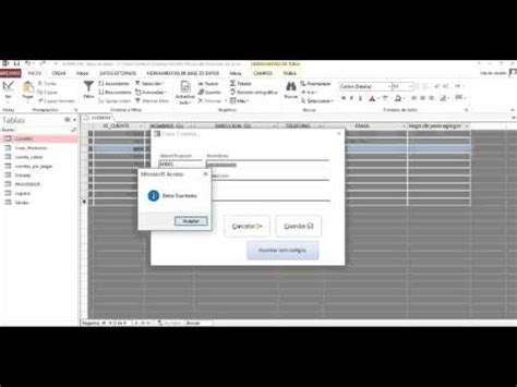 Guardar Registros O Datos En Una Tabla De Access Desde Formulario