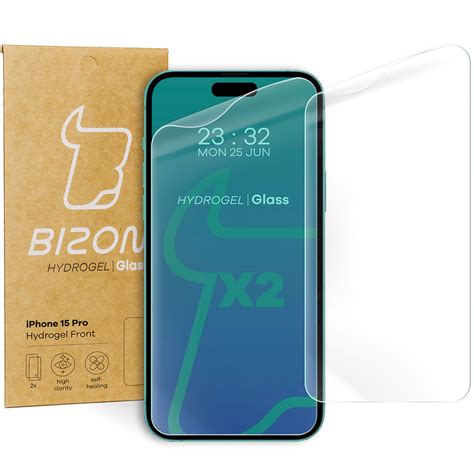 Folia Hydrożelowa Na Ekran Bizon Glass Hydrogel Front Do Iphone 15 Pro