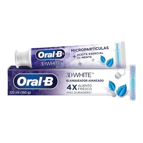 Pasta dental Oral B 3D White blanqueador avanzado anticaries con flúor