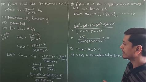 10 examples of convergent sequence convergent sequence real sequence youtube