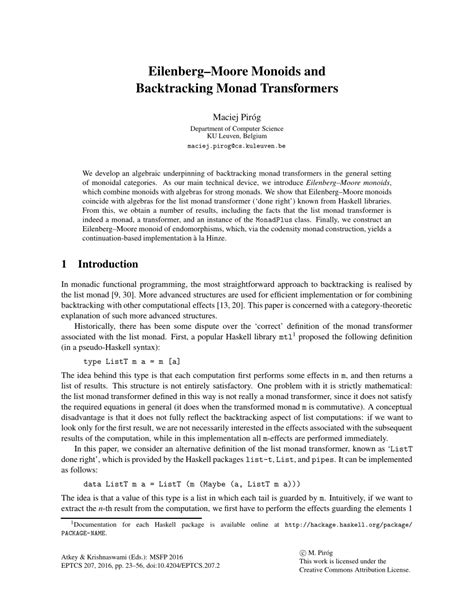 pdf eilenberg moore monoids and backtracking monad transformers