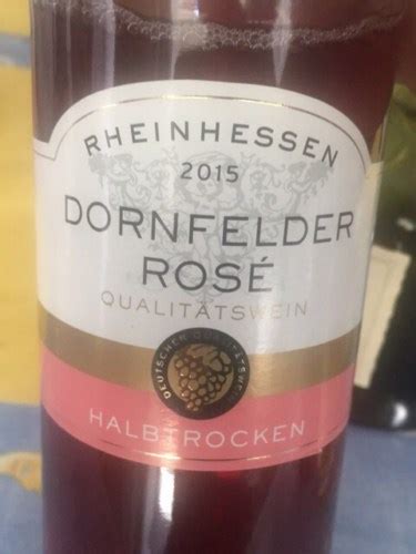 Rheinberg Kellerei Dornfelder Ros Vivino Us