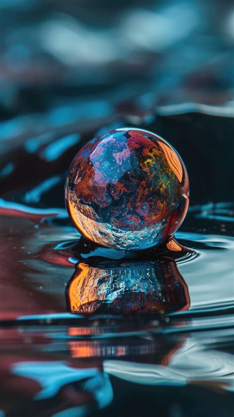 Abstract Bubble Wallpaper Colorful Bubble Art Oil And Water