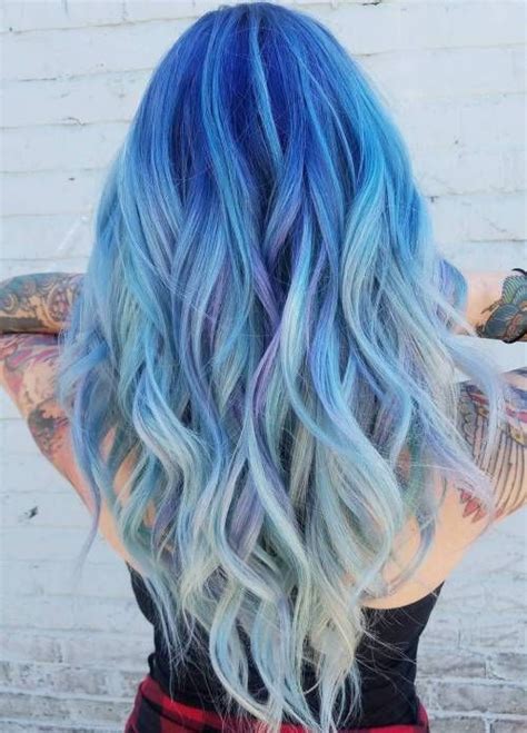 Ocean Hair Trend Is Taking Blue Hair To The Next Level Blue Ombre