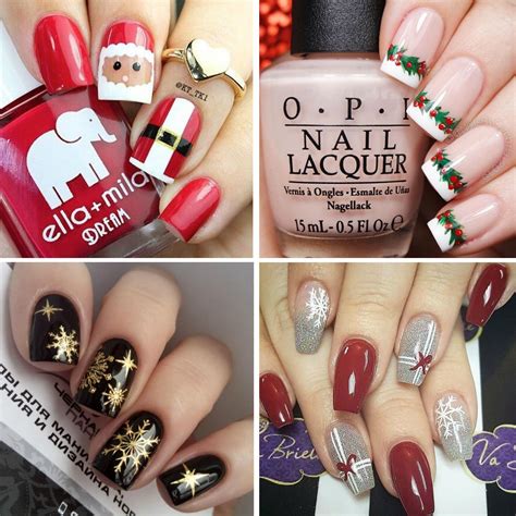 18 ideias de unhas decoradas para Natal olha só que lindas
