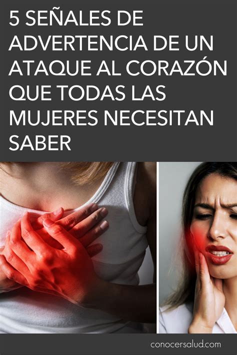 5 señales de advertencia de un ataque al corazón que todas las mujeres