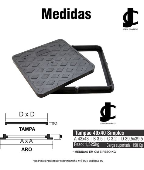 Tampa De Pvc P Esgoto El Trica Caixa Passagem X Simples