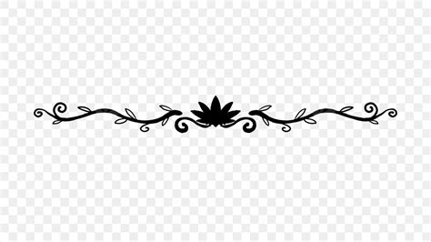 Dividing Line Decoration PNG Transparent Decorative Line Divider Black