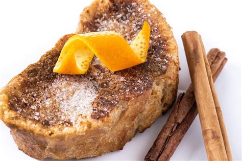 Torrijas Espagnols Traditionnels Faits Maison Décorés De Cannelle Et D
