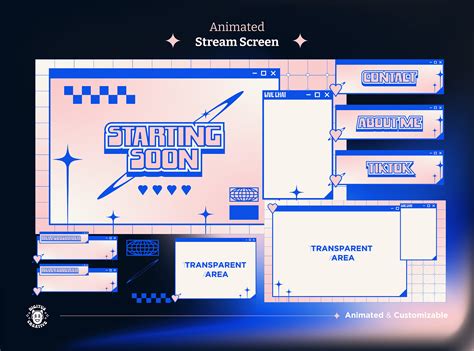Free Animated Stream Pack Y K Stream Overlay Behance