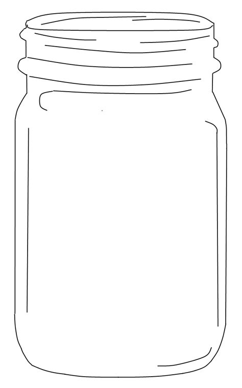 Outline Mason Jar Printable Printable Word Searches
