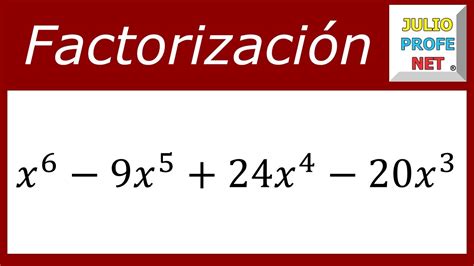 Factorización de polinomios método de evaluación o Ruffini Ejercicio
