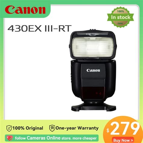 Flash de cámara Canon 430EX III RT Speedlite SLR Compatible con