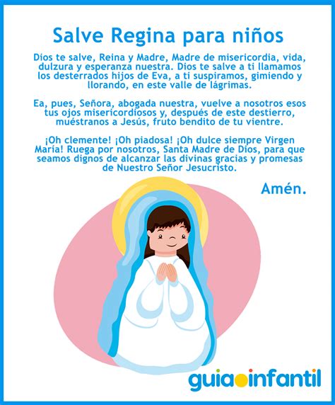 Recursos educativos para enseñar la oración del Salve Regina a los niños
