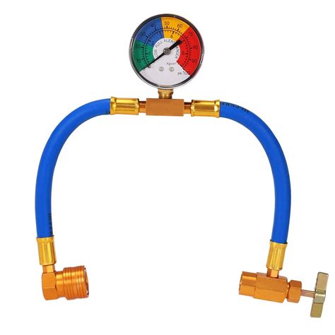 Buy R134A Car AC Refrigerant Charge Hose Kit Recharge Hose With Gauge A