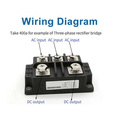 A Three Phase Bridge Rectifier Full Wave Diodes Module