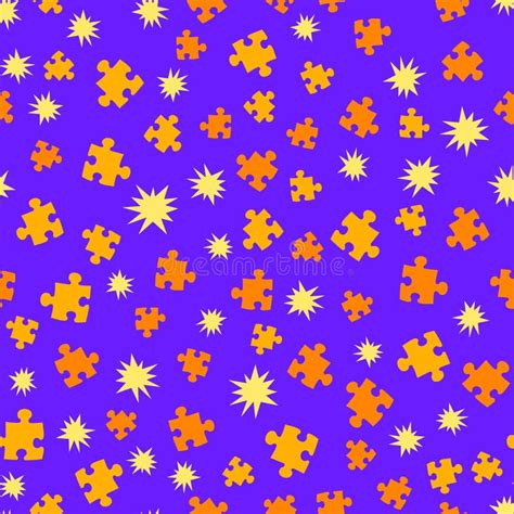 Seamless Pattern Color Puzzles Stock Illustrations 440 Seamless