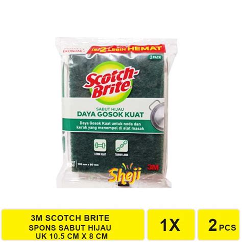 Jual 3M SCOTCH BRITE SPONS SABUT STAINLESS SPONS CUCI PIRING Shopee