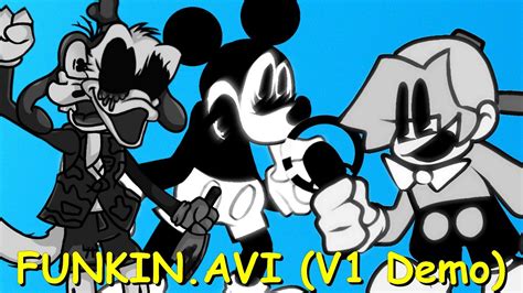 Friday Night Funkin Funkin Avi VS Mickey Mouse Avi V1 Full Week Demo