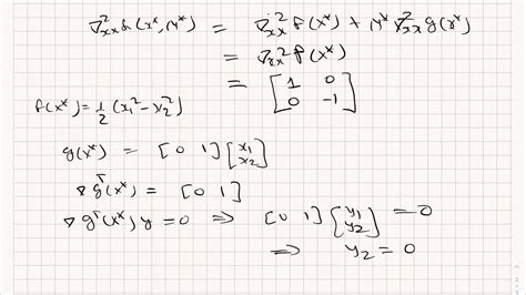 lecture 37 problem icp second order sufficiency conditions youtube