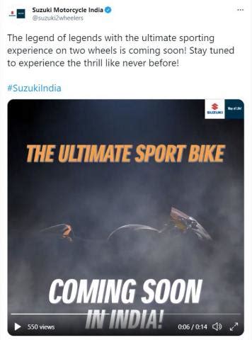 3rd Gen Suzuki Hayabusa Teased Ahead Of India Launch Team BHP