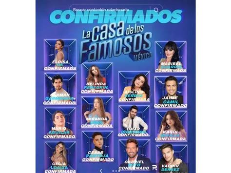 Filtran Posible Lista De Participantes De La Casa De Los Famosos 2