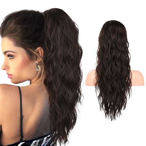 Amazon HOOJIH Ponytail Extension Drawstring Ponytail Hair